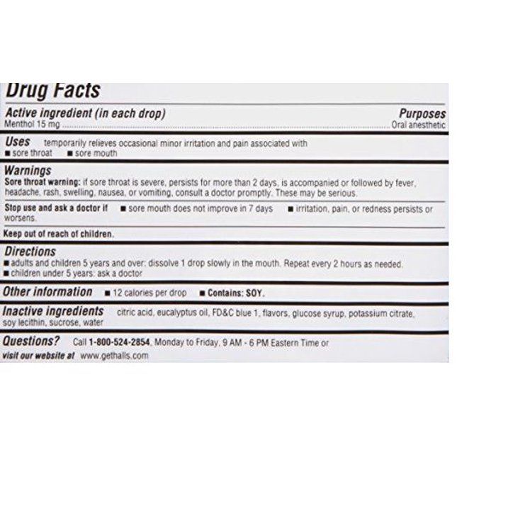 Halls Cough Drops, Extra Strong, Menthol, 9 Ct (Box of 20) – Blandys