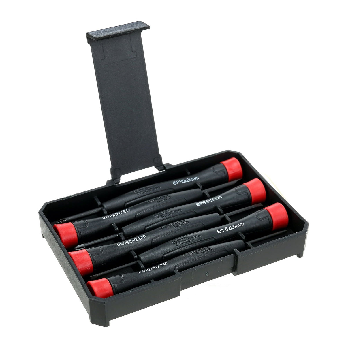 Hyper Tough 6 Piece Multiple Tip Precision Screwdriver Set with Storag ...