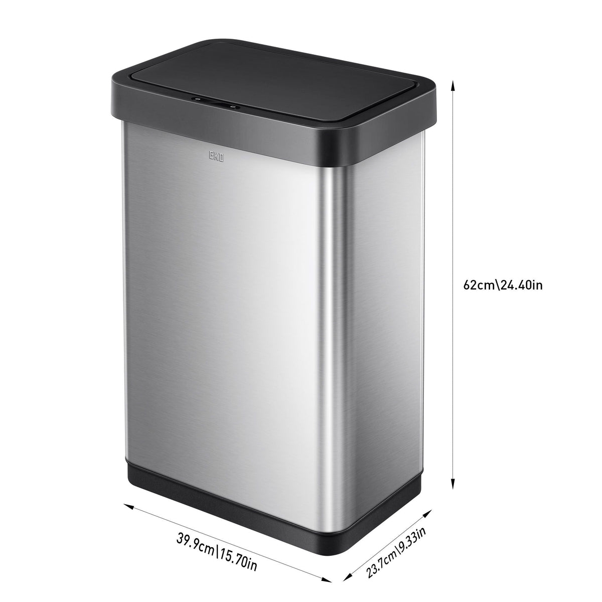EKO Essentials 13.2 Gallon/50 Liter Horizon Lite Stainless Steel Senso ...